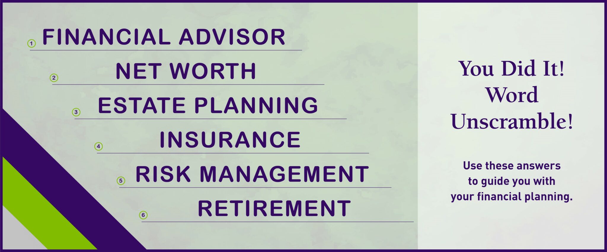 July 2024 Newsletter – Word Unscramble :: Partnership Financial Credit ...