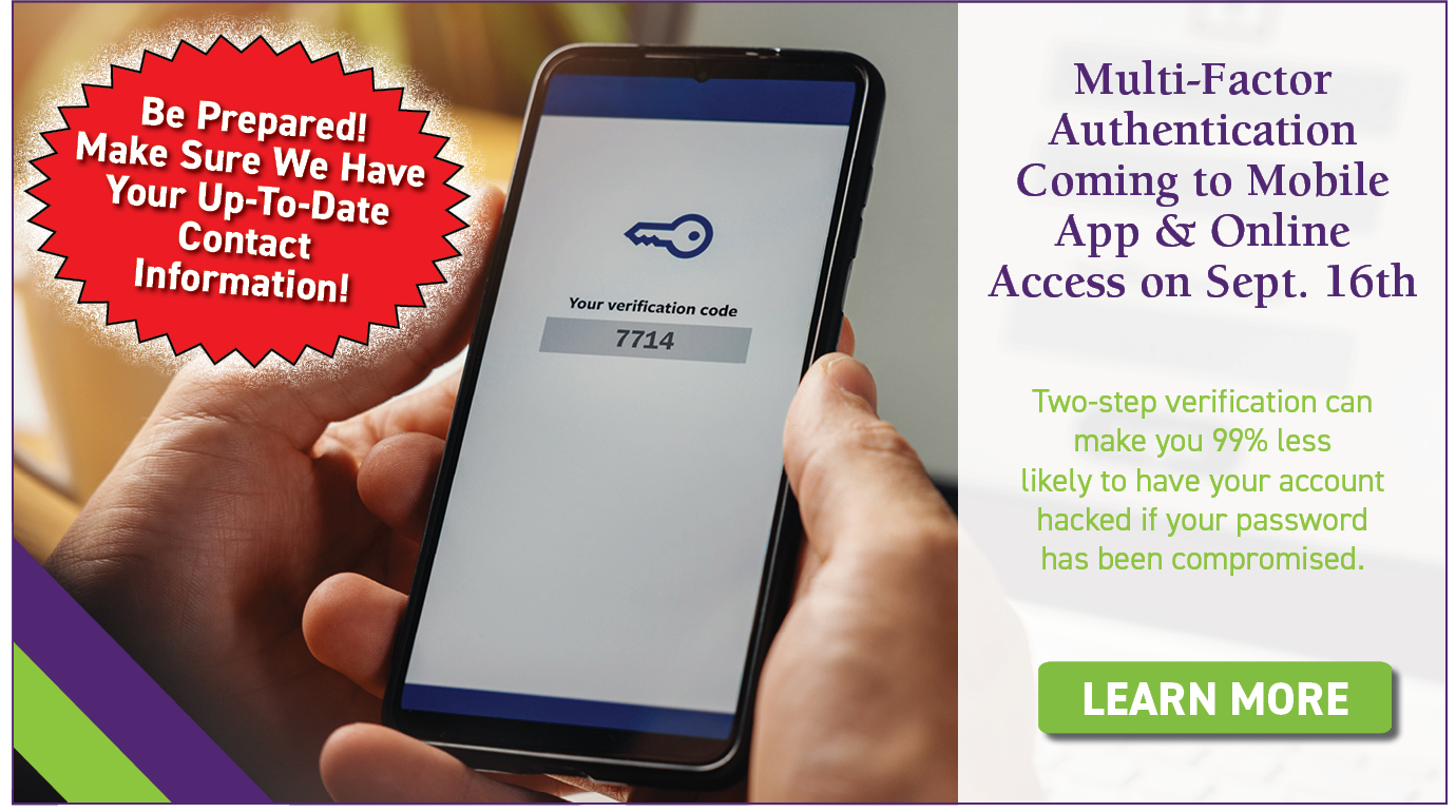 Multi-Factor Authentication Coming :: Partnership Financial Credit Union
